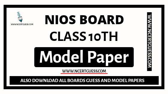 NIOS 10th Model Paper 2020 NIOS 10th Question Paper 2020 Download ...