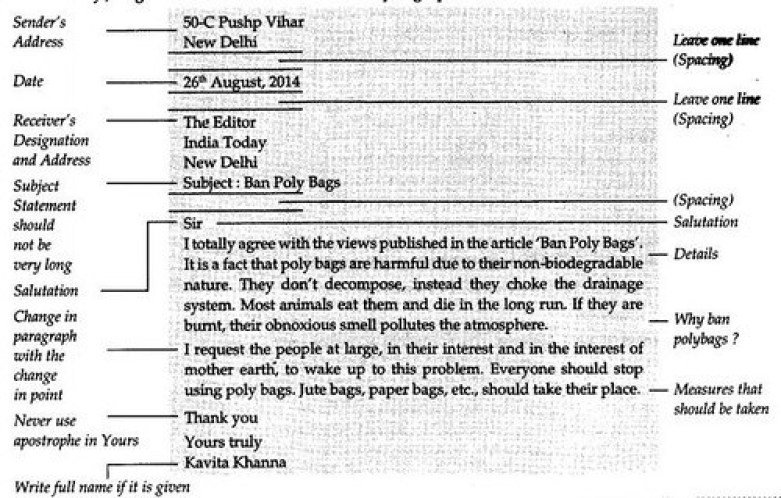 CBSE Class 10 English Letter Writing - Letter to Editor Class 10 ...
