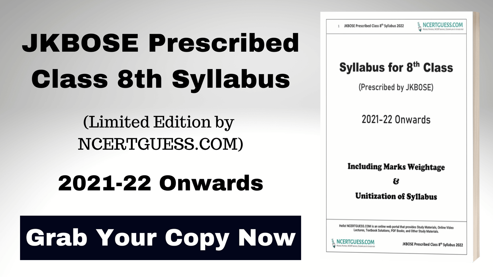 JKBOSE Class 8th Syllabus 2023 Updated Prescribed By JKBOSE JKBOSE 