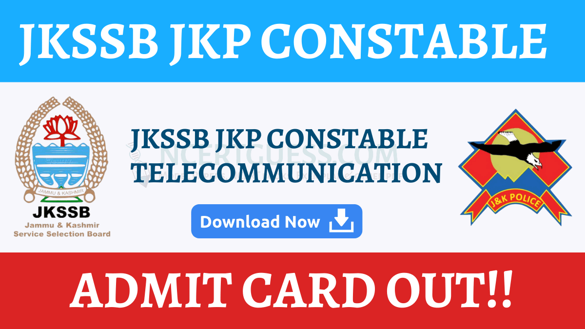 JKSSB JKP Constable Telecommunication Admit Card Released – Download ...